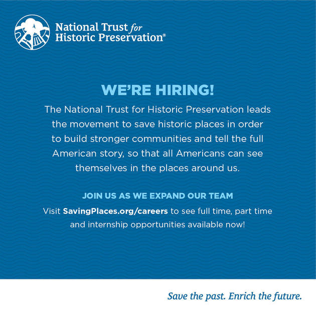 Job Openings | National Trust for Historic Preservation