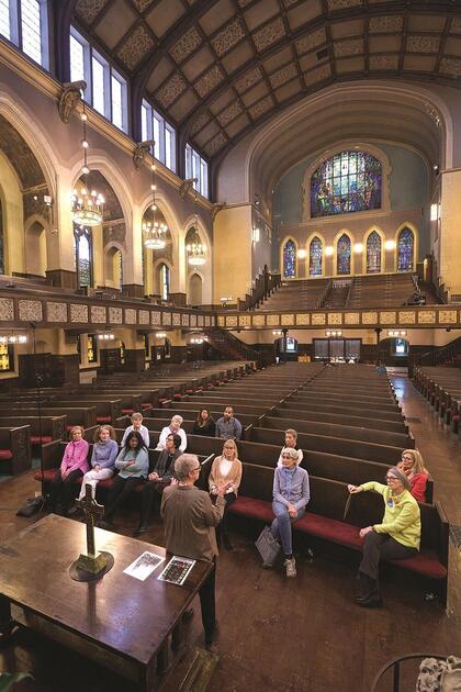 Stained-Glass Windows and a Chorus of Painted Angels Glow Again Inside ...